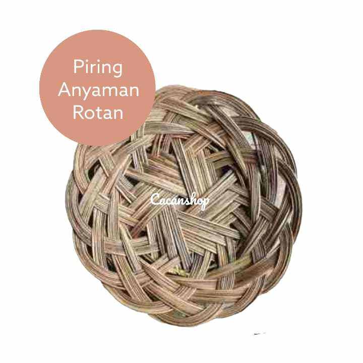Piring Lidi Ukuran 24-25 cm / Piring Anyaman Rotan | Lazada Indonesia