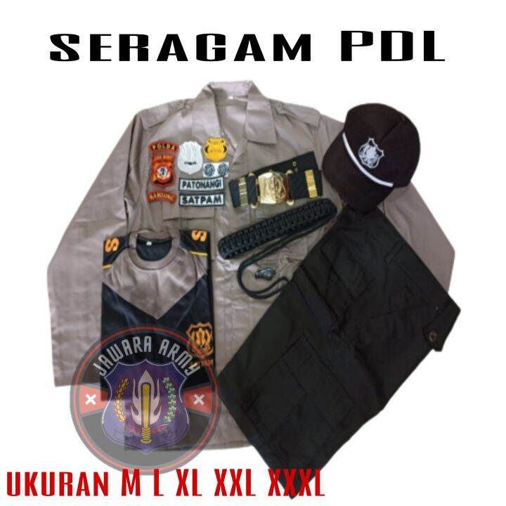 Seragam Satpam Lengkap / Seragam PDL Lengkap / Seragam security terbaru ...