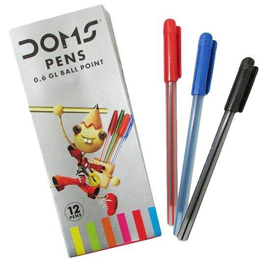 Ballpen, Doms GL Apache type 0.6 mm 12 pcs/box for Smooth Dark Writing ...