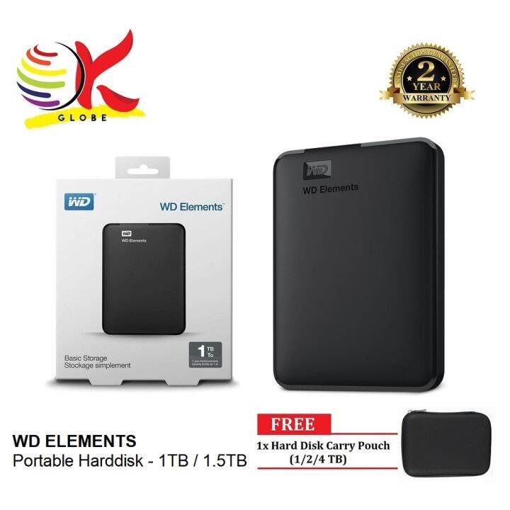 Local stock+2021 WD WESTERN DIGITAL 2.5 EXTERNAL HDD HARDDISK 1TB / 1 ...