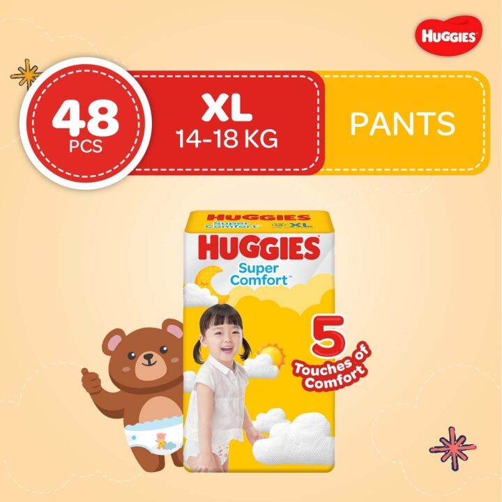 Factory direct sales Huggies Super Comfort XL - 48 pcs | Lazada PH