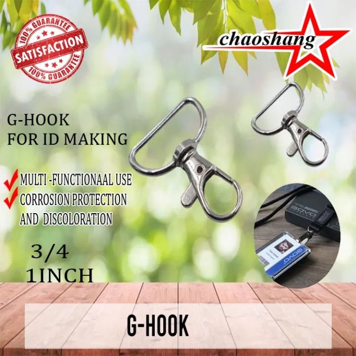 ID hook Ghook 3/4 and 1 inch for lanyard an ordinary lacetCo | Lazada PH