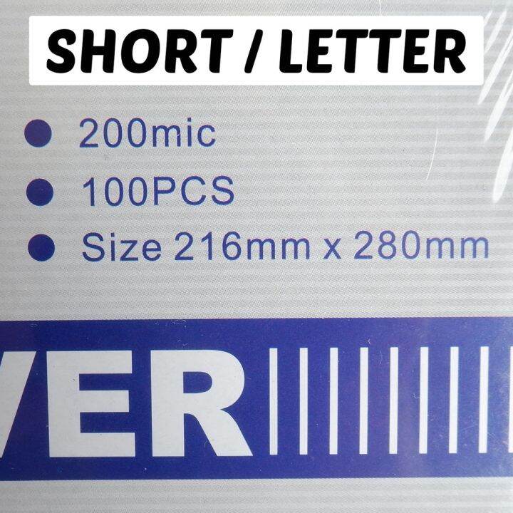 PVC Binding Cover 200 Microns Acetate 100pcs LCT Short A4 Long Clear ...