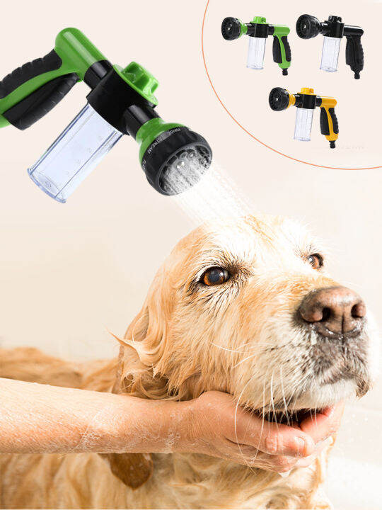 High-pressure Sprayer Nozzle Hose dog shower Adjustable Foam Jet ...