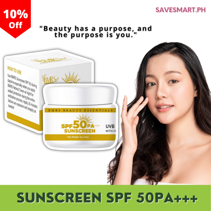 NEW BMRS SUNSCREEN SPF 50 PA+++ with Collagen and glutathione No White ...