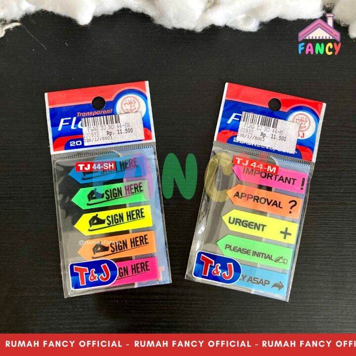 STICKY NOTES TRANSPARENT / Sticky Note TJ Important Sign Here /Post It ...