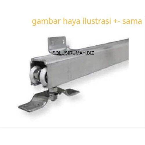 REL PINTU DORONG GALVALUM 240CM RODA SLIDING GESER 240 CM GALVANIS SET ...