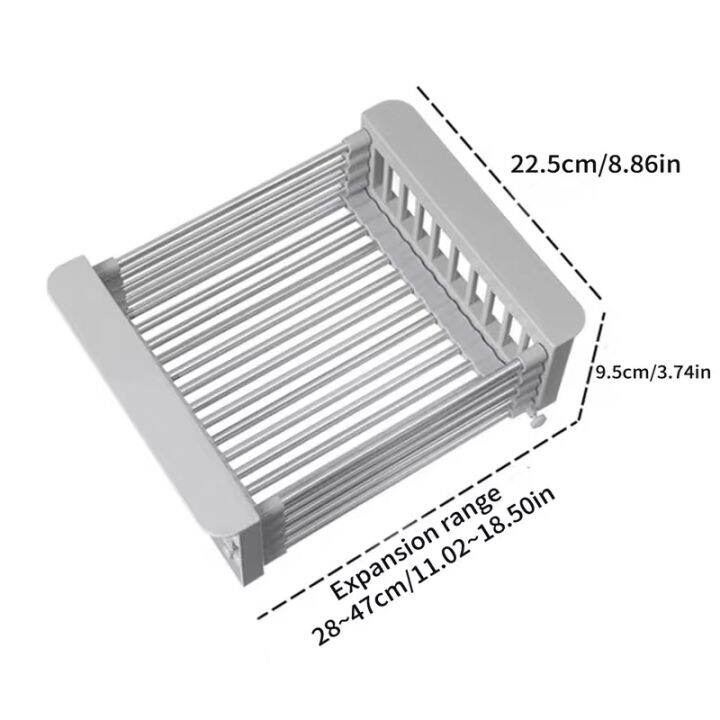 Expandable Dish Drying Rack Multipurpose Stainless Steel Dish Sink ...