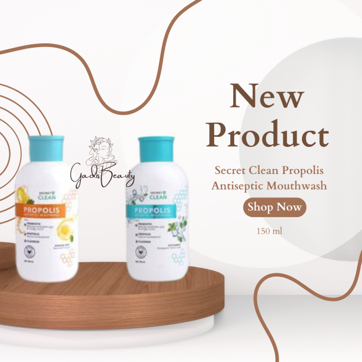 Secret Clean Propolis Antiseptic Mouthwash 150ml Obat kumur Probiotik ...