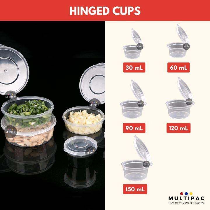 Fas Pack Hinged Cups (30 mL, 60 mL, 90 mL, 120 mL, 150 mL) | Lazada PH