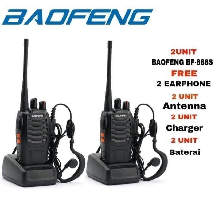 PAKET 2 unit 888s Bofeng BF-888S handy Walkie Talkie BF888 BF 888 S | Lazada Indonesia