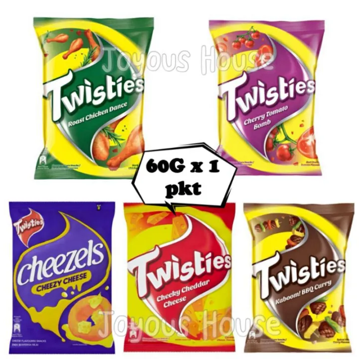 【Ready Stock】60g Big Pack Twisties BBQ Curry/ Cheese/ Chicken/ Tomato ...