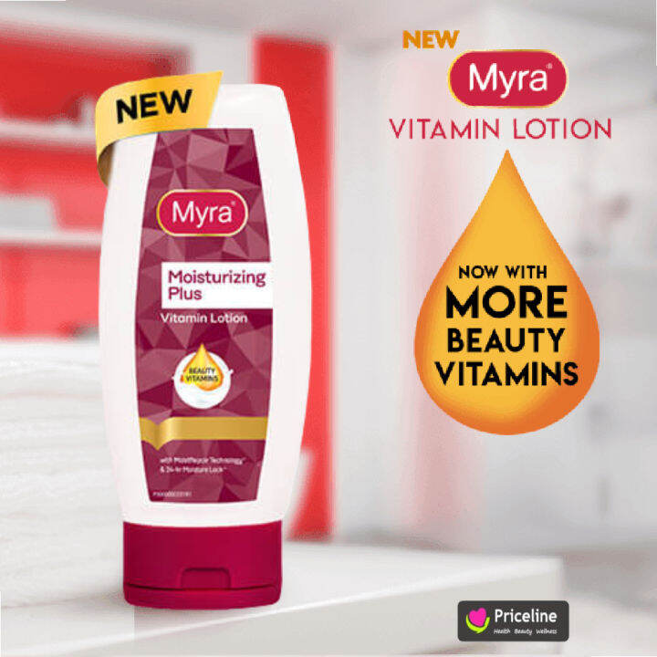Authentic Myra Moisturizing Plus Vitamin Lotion ( 200ml ) | Lazada PH