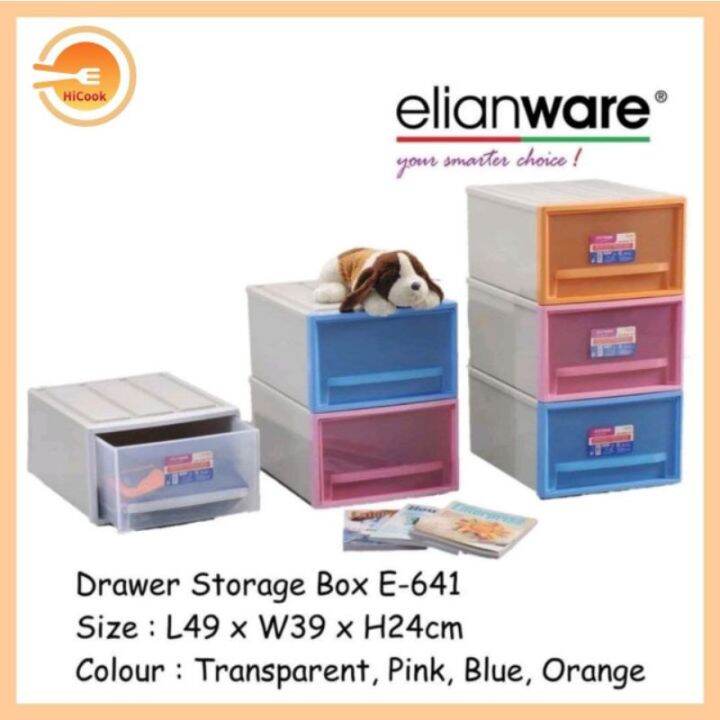 [Ready Stock] HICOOK Elianware E-641 Signature Large Stackable Drawer ...