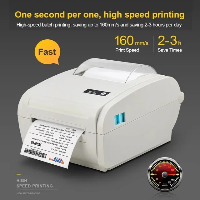 [Stock]USB and Bluetooth A6 waybill printer A6 barcode label printing ...