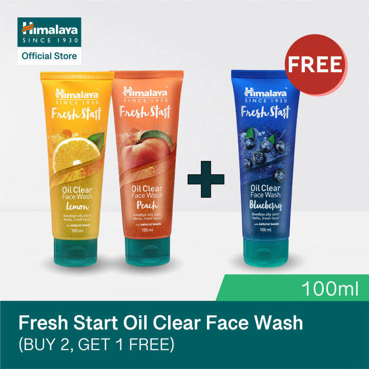 Himalaya Fresh Start Oil Clear Face Wash 100ml (Buy 2, Get 1 Free ...