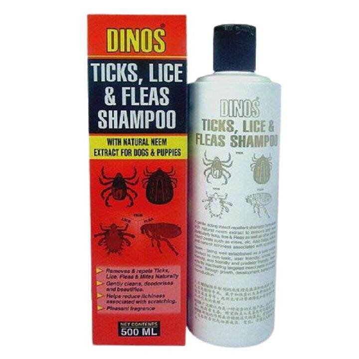 Dinos Ticks, Lice & Fleas Shampoo 500ml | Lazada