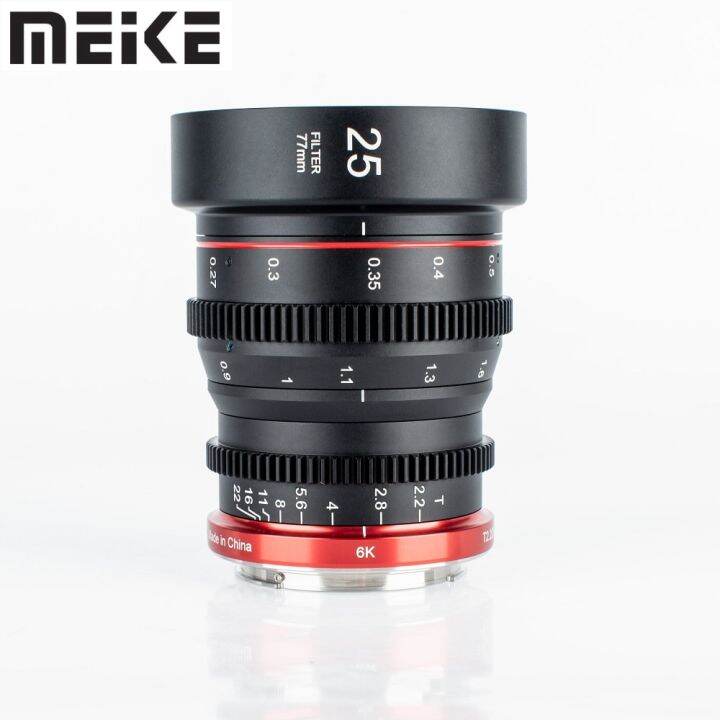Meike 25Mm T2.2 Ultra Wide Angle Manual Prime Cine Lens APS-C For Canon ...