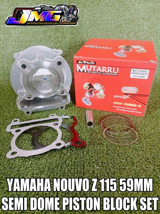 MUTARRU YAMAHA NOUVO Z 115 59MM CYLINDER BLOCK SET | Lazada PH