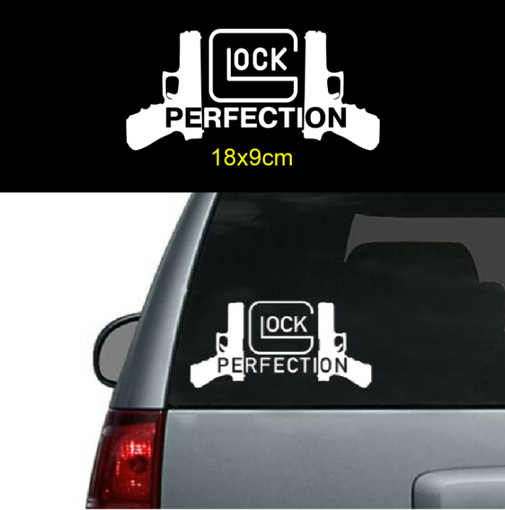Stiker Mobil Glock Perfection Pistol - Car Decal Sticker | Lazada Indonesia