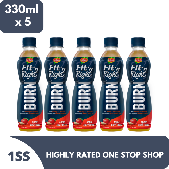 Del Monte Fit N' Right, Apple 330ml x 5 | Lazada PH