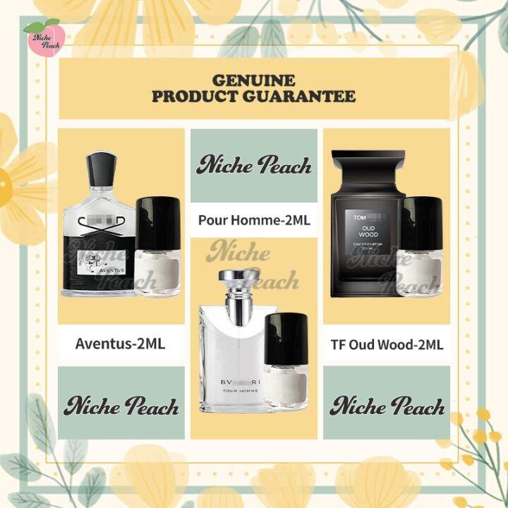 【COD】 【2ML】 Original Tom Ford Oud Wood / Creed Aventus Bvlgari Pour ...