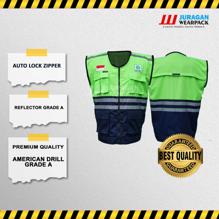 Rompi Warna Hijau Stabilo Kombinasi Biru Navy | Lazada Indonesia