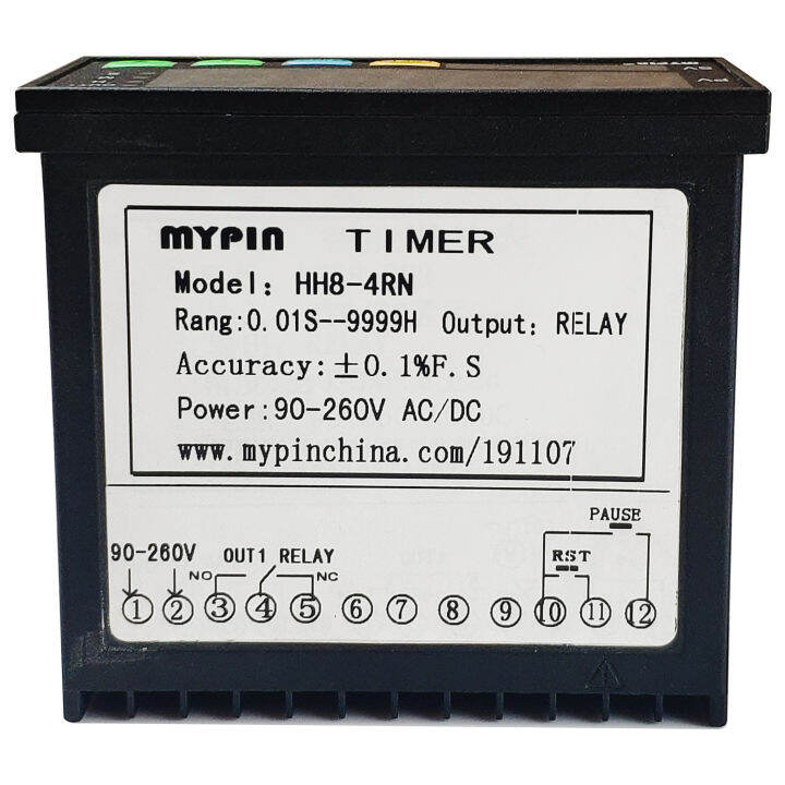 Digital Timer Meter โปรแกรมได้4 Digitals รีเลย์หน่วงเวลารีเลย์80 256vac