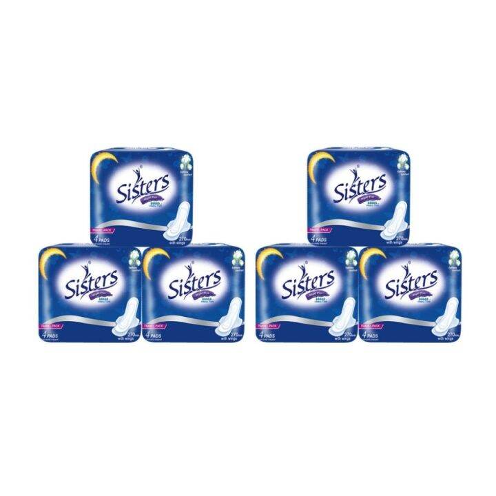 Sisters Night Plus 280mm with Wings 4 Pads- Pack of 6 | Lazada PH