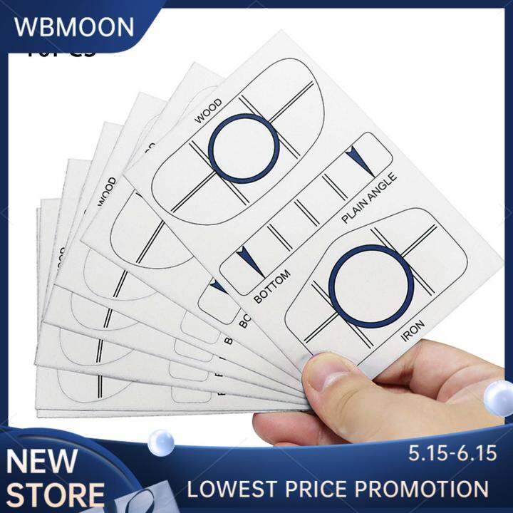WBMOON 10 Pieces Golf Impact Labels Useful Training Aid for Accurate ...