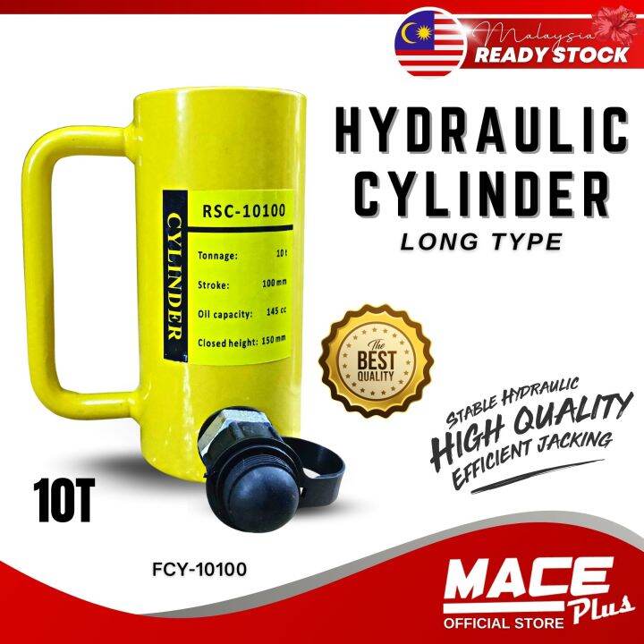 10T Long Type Hydraulic Cylinder RSC Hydraulic Piston Hydraulic Jack ...
