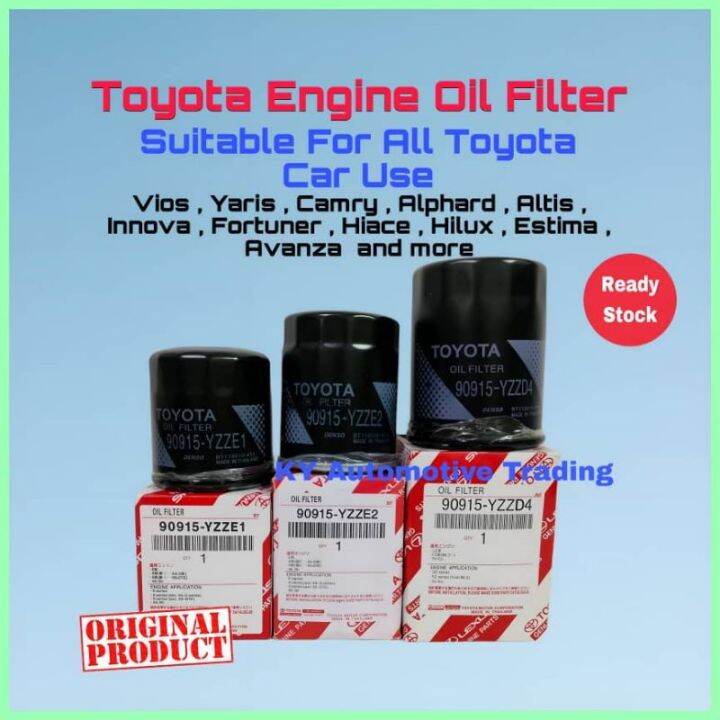 Toyota Original Oil Filter 90915-yzze1 E2 D4 Altis Vios Vellfire