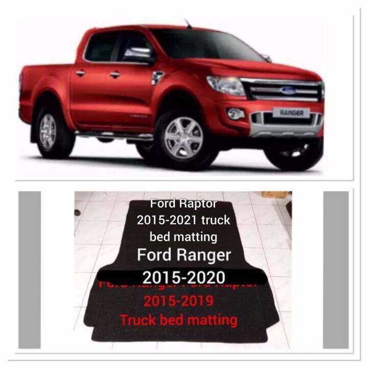 Ford Ranger Raptor bed nomad rubber car mat with piping 2015-2021 coil ...