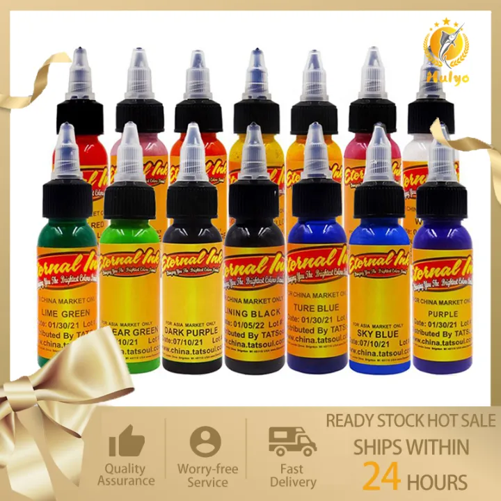 14/16color professional tattoo ink set body painting pigment permanent ...