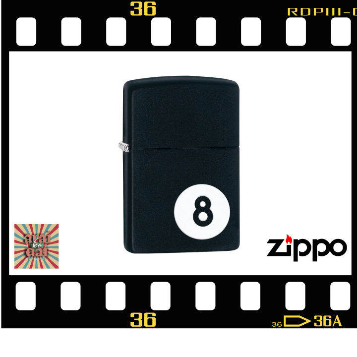 Zippo 8 Ball Billiards Black Matte, 100% ZIPPO Original from USA, new ...