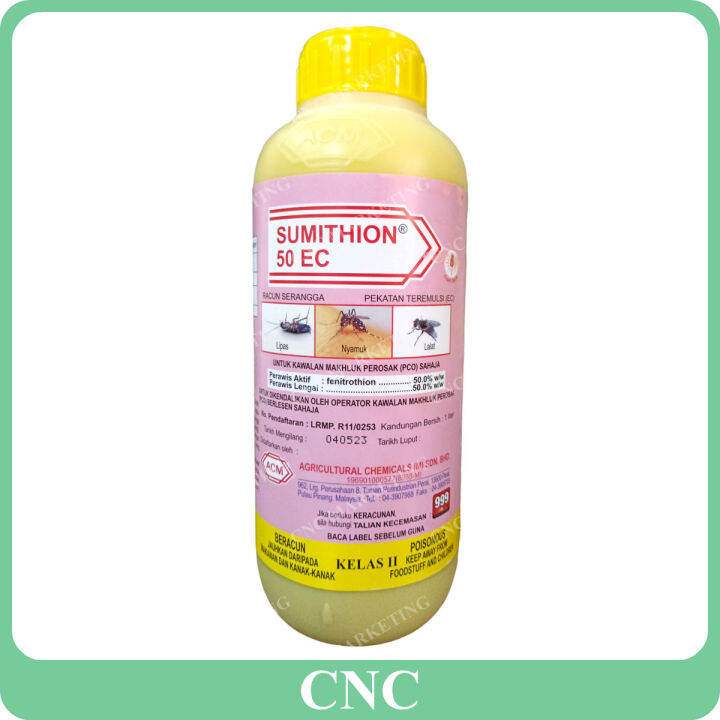 1L Sumithion 50 EC ACM Fenitrothion 50% Organophosphate Mosquito ...