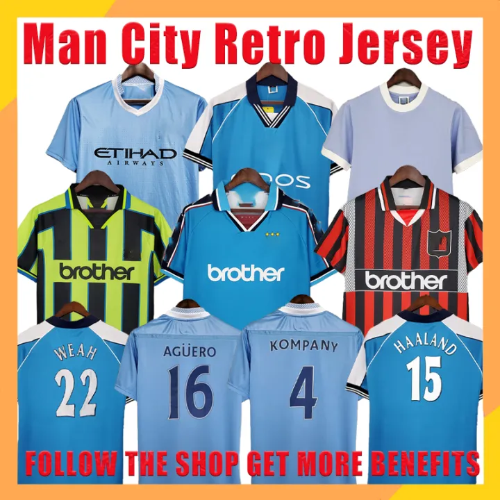 MAN CITY Retro Jersey Home Away 94/96 11/12 1972 97/99 98/99 99/01 ...