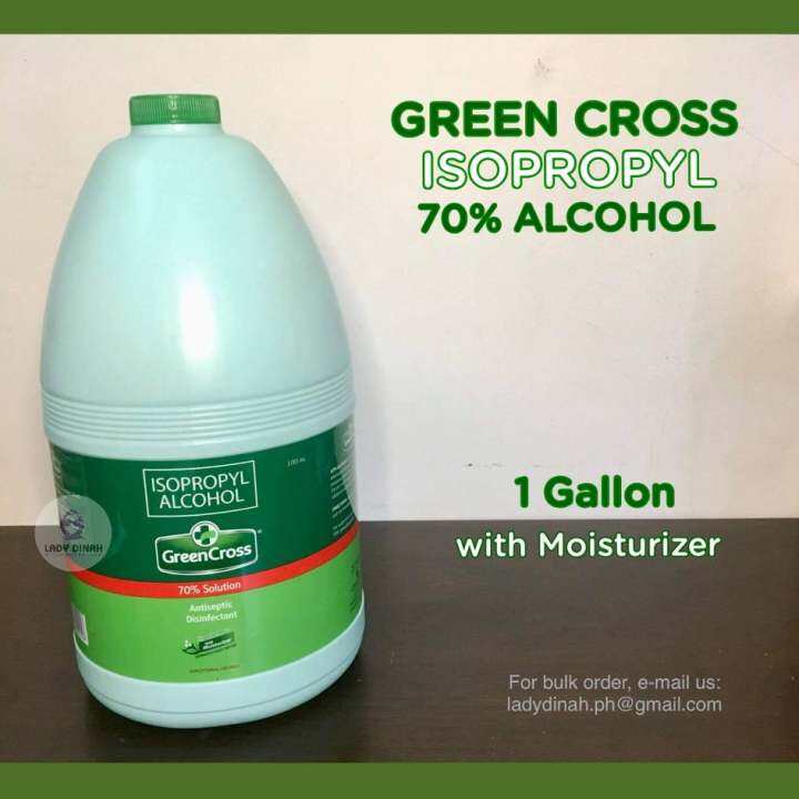 Green Cross Alcohol 1 Gallon (3,785mL) Isopropyl with Moisturizer ...