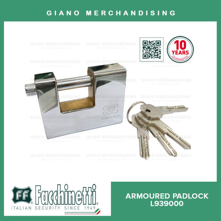 Armoured Padlock w/ 3mm Hardened Steel L9390000 | Lazada PH