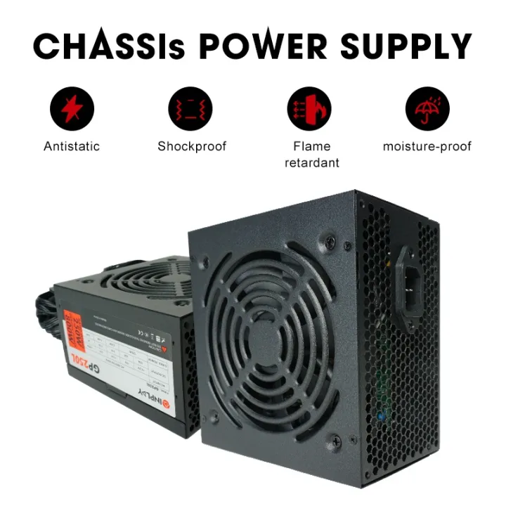 Inplay PSU Generic 750W/800W PC Computer Power Supplies Rated 200W/250W ...