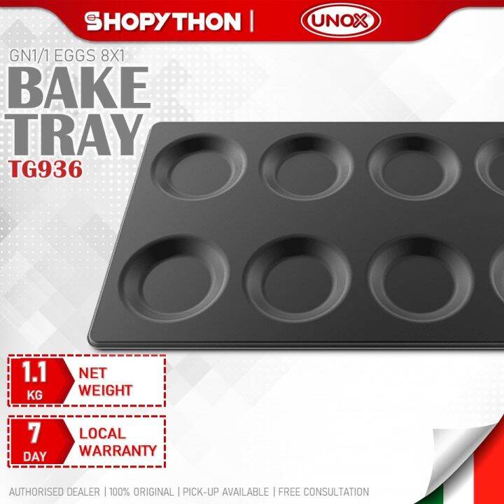 UNOX EGGS 8X1 TG936 (530x325mm) GN1/1 8 Holes Single Egg Frying Non ...