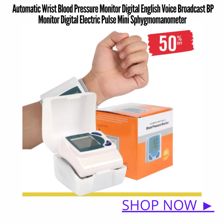 Automatic Wrist Blood Pressure Monitor Digital BP Monitor Digital ...