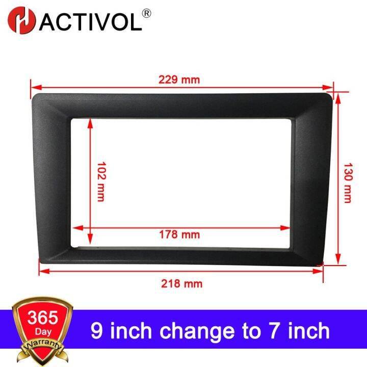 Universal Frame 9/10 inch change to 7 inch Fascia 2 Din Car Radio plate ...