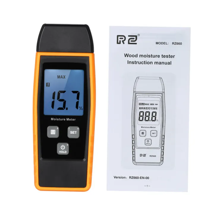 Handheld Mini Moisture Meter Digital LCD Lumber Damp Meter Wood ...