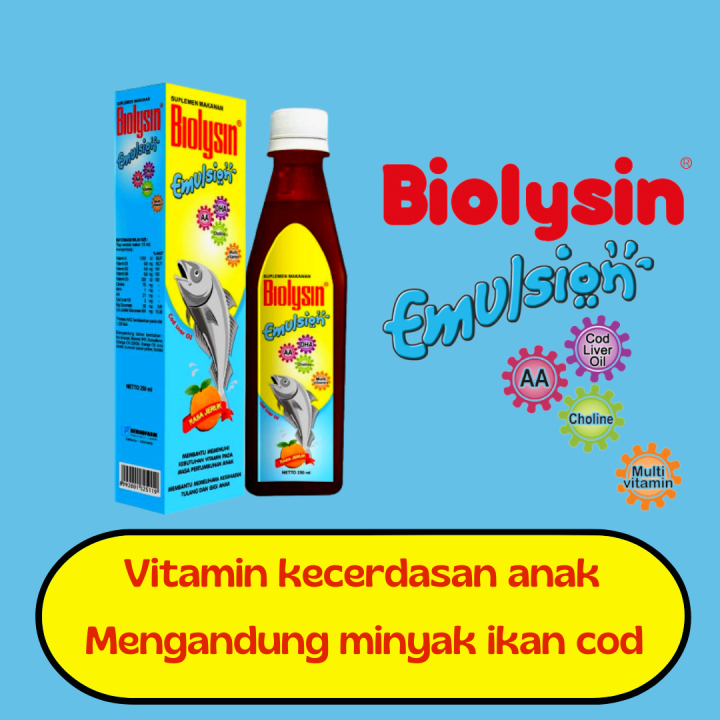 Vitamin Otak Buat Anak 3tahun, Biolysin Emulsion buat Anak 4 Tahun ...