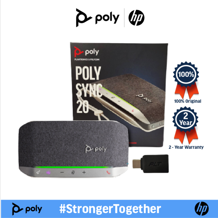 POLY PLANTRONICS SYNC 20 + BT600 USB A/C SMART SPEAKERPHONE 2-221458 ...