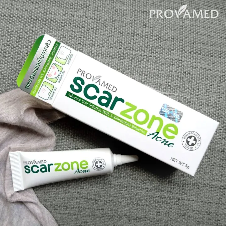 Provamed Scarzone Acne - ลดแผลเป็นจากสิว รอยดำ รอยแดง หลุมสิว ปรับผิว ...