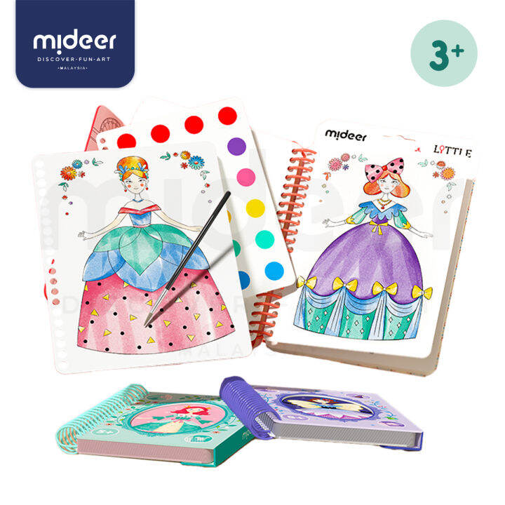 Mideer Coloring-Craft-Sticker all in one Little Designer - 3 Designs ...