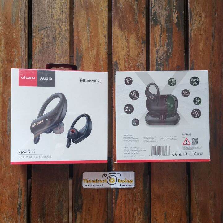 TWS Earphone Bluetooth Vivan Sport X Ori Resmi SportX iPX5 ori resmi ...