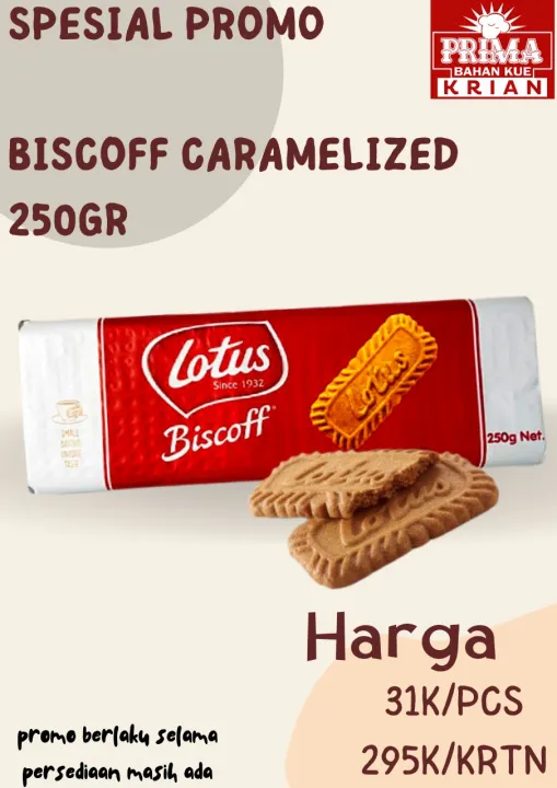 LOTUS BISCOFF 250 GR / CARAMELIZED BISCUIT | Lazada Indonesia